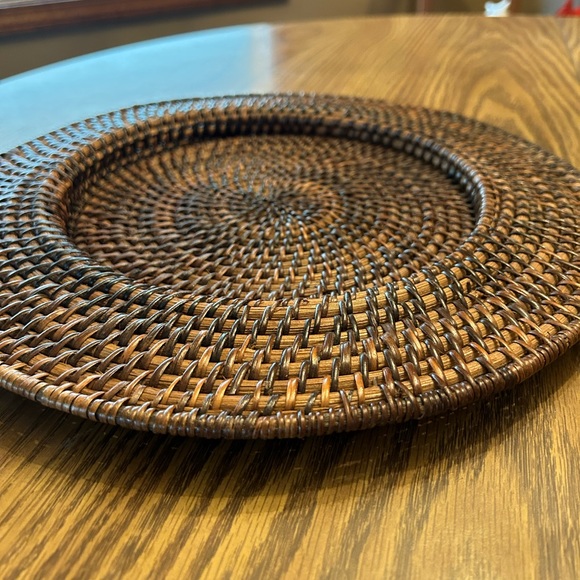 Accents | Wicker Charger Plate | Poshmark